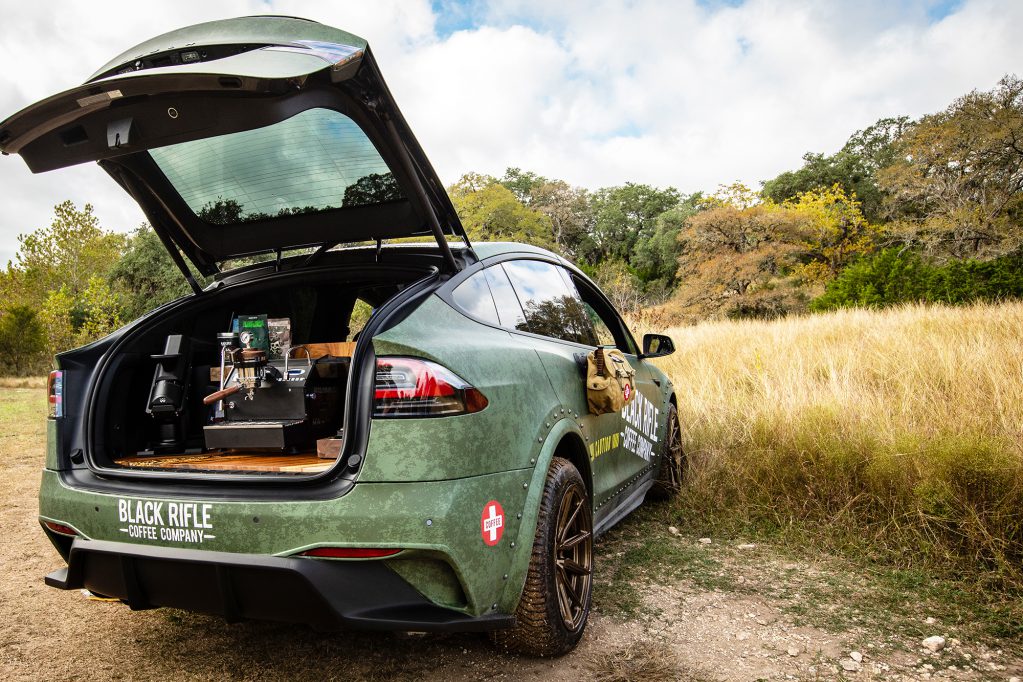 Behind the Scenes of the Black Rifle Coffee Tesla Model XR556