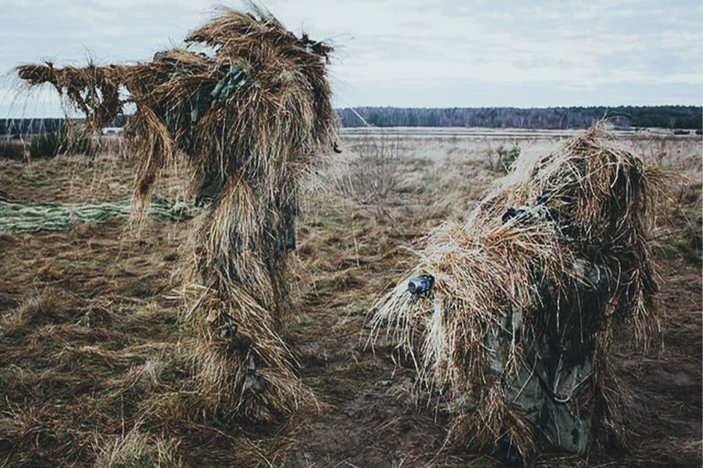The Hunting Ghillie Suit Came First and Was Adopted by Snipers
