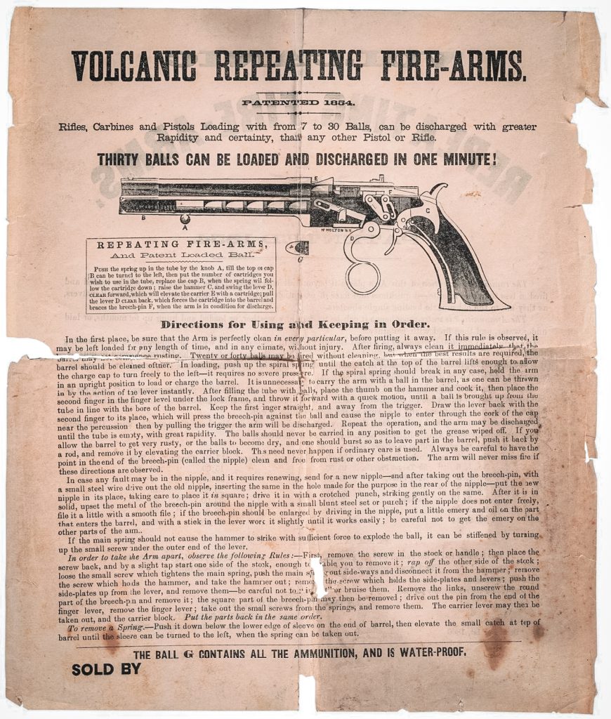 Volcanic Pistol: The First Repeating Pistol — and a Failure